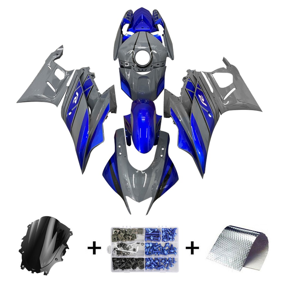 Injection Fairing Kit Bodywork Plastic ABS fit For Yamaha YZF-R3 R25 ...