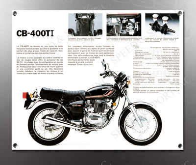 VINTAGE HONDA CB-400TI IMAGE BANNER NOS IMAGE REPRODUCTION | eBay