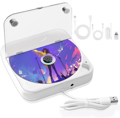 Portable Car CD Player - USB Plug & Play with Remote Control for Easy ...