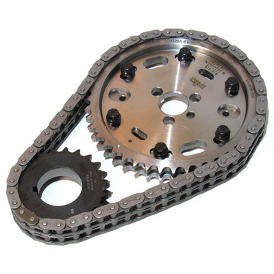 SA Gear Timing Set 78700R; Adjustable, Dbl Roller .250 Billet for SBC ...