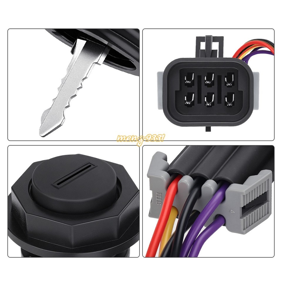 Ignition Key switch 897716 for Mercury Gen I outboard 8M0059686 DTS 87 ...