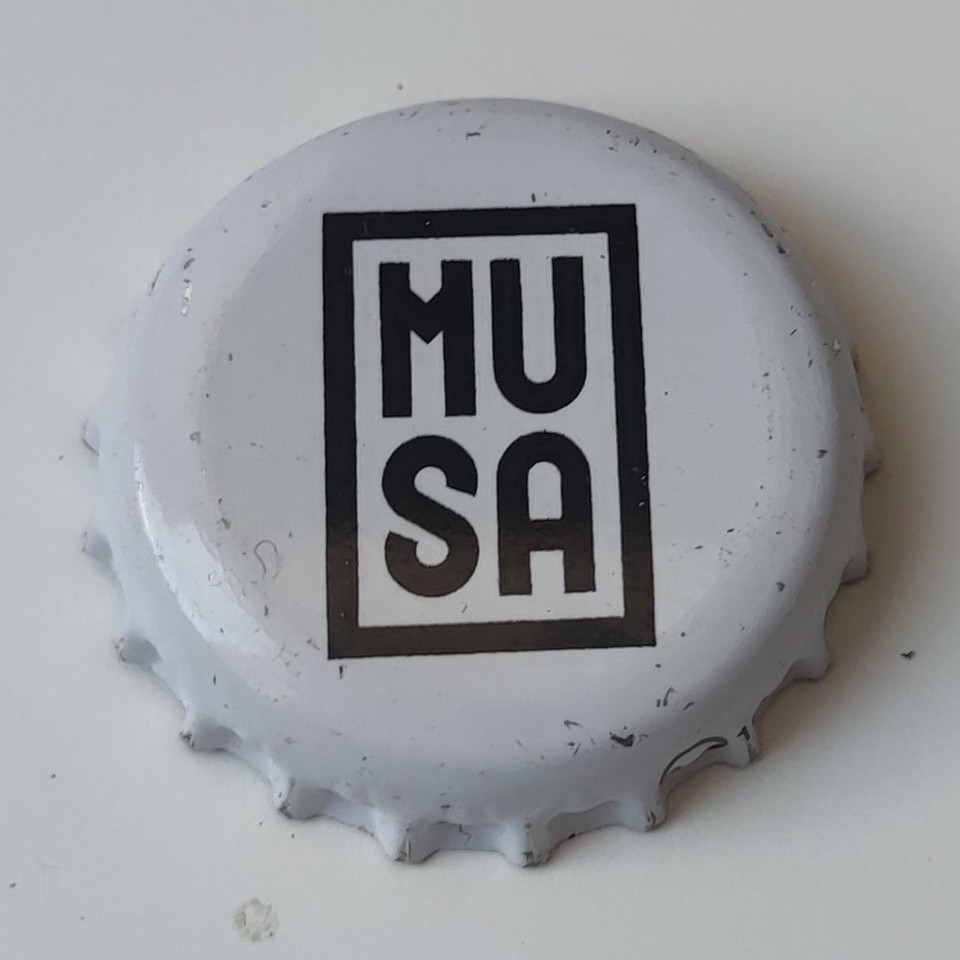 Musa Brewery Beer Crown Cap - White - chapa tappo capsule (Portugal) | eBay