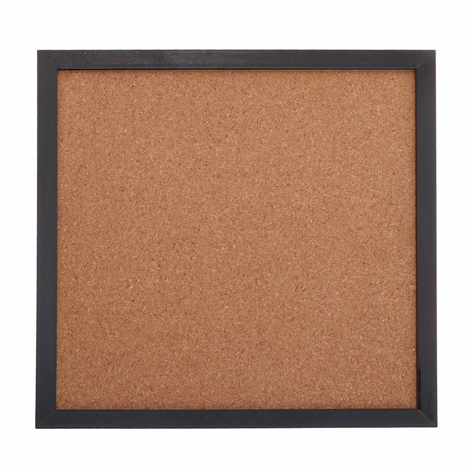 Cork Board Push Pin Message Board 30x30cm Home ,Office,Kitchen Memo ...