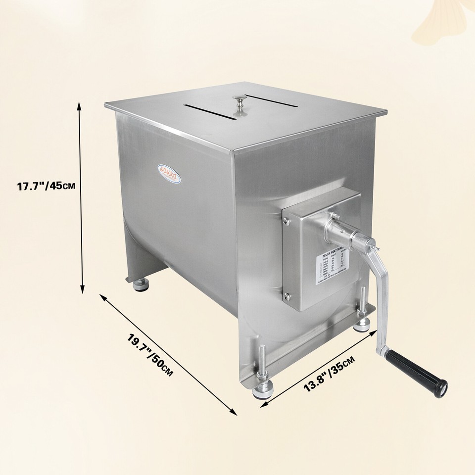 Hakka Manual Meat Mixer Stainless Steel 15/30/45/60/85/90LBS Meat ...