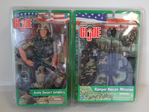 GI JOE Hasbro Army Desert Infantry (2002)/Ranger Recon Mission Acc. New ...