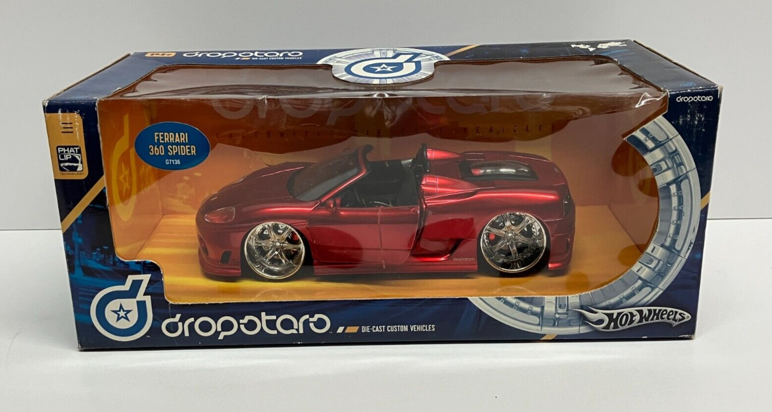 Hot Wheels dropotaro FERRARI 360 SPIDER die-cast 1:24 scale Phat-Lip ...