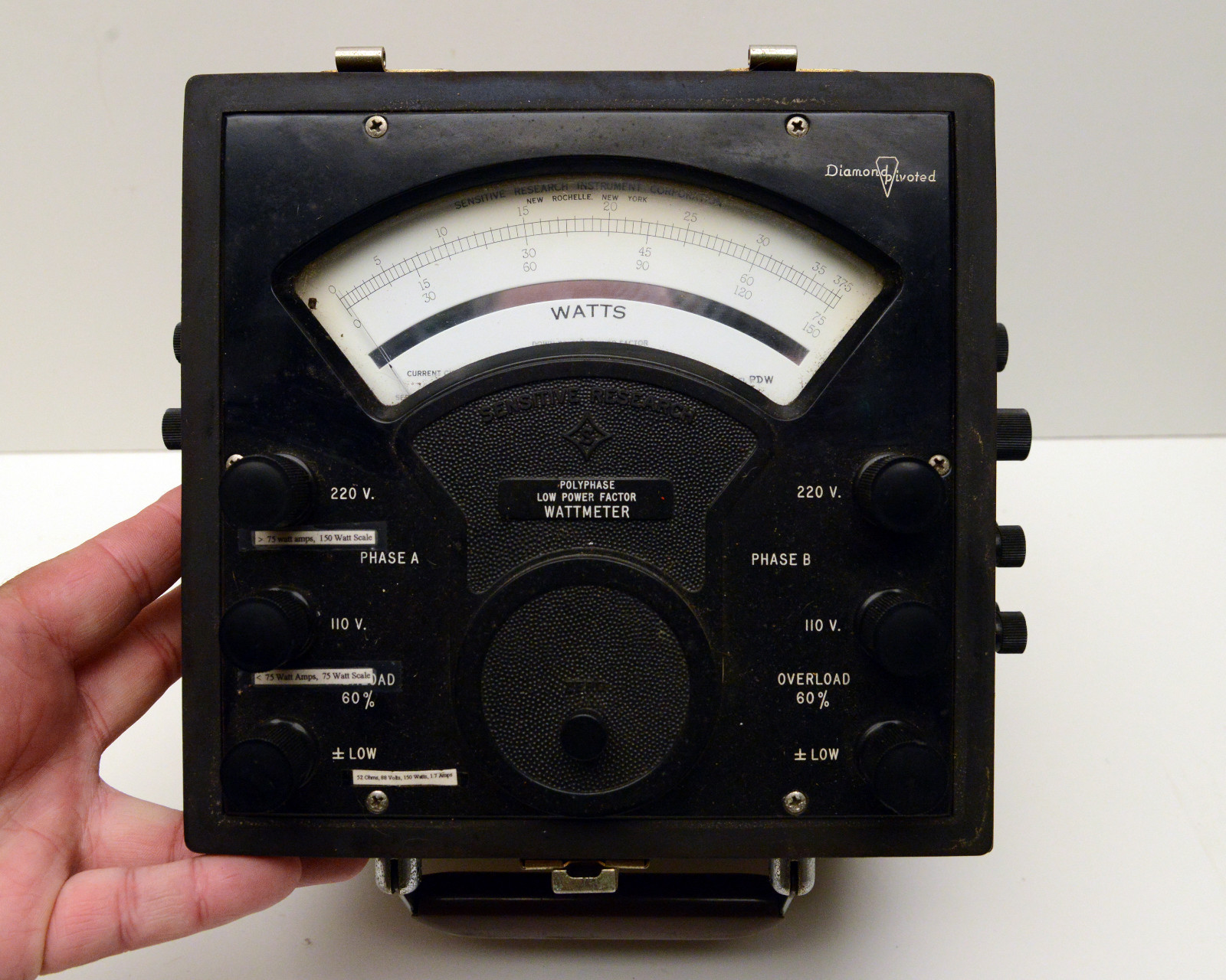 Wattmeter Polyphase Sensitive Research Instrument Corporation | eBay