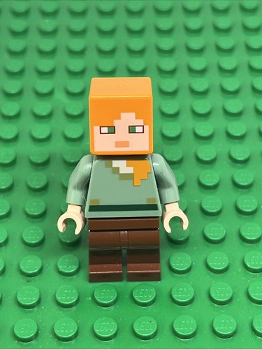 Lego Minecraft Minifigure Alex Reddish Brown Legs min017 | eBay