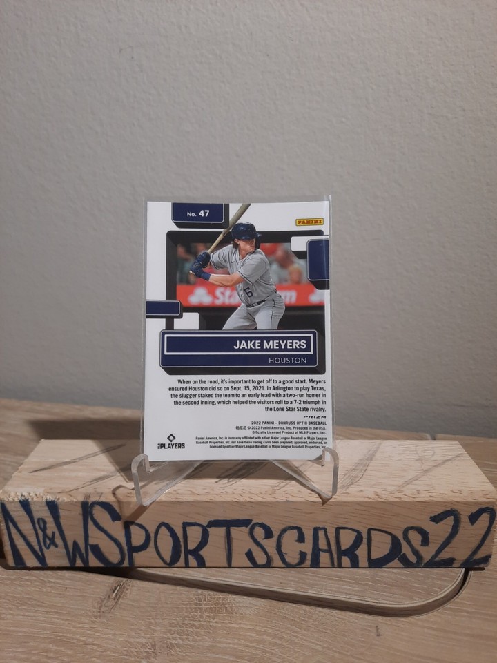 Jake Meyers Rated Rookie Lime Green Prizm Optic Baseball 2022 Houston ...