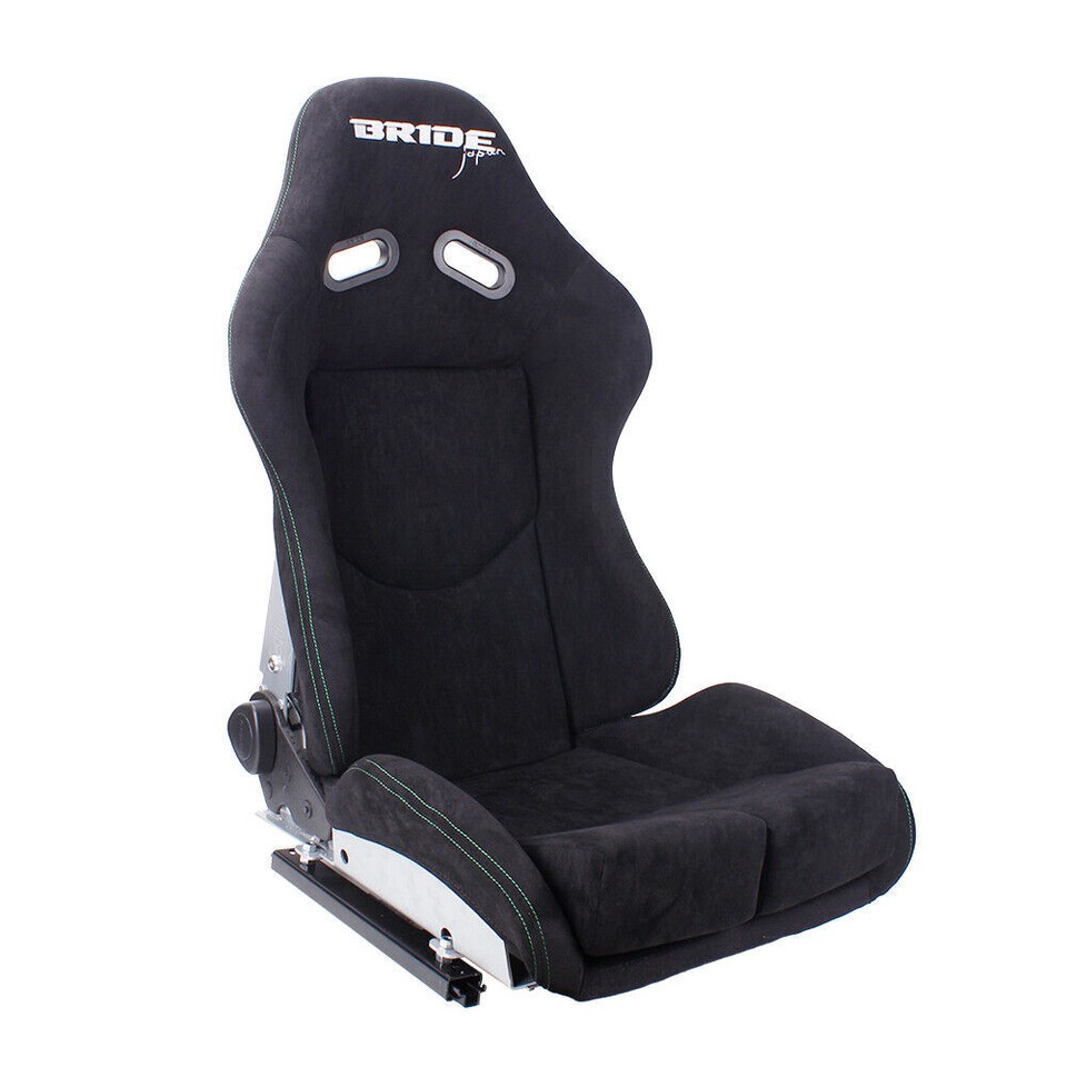 Pair (2) BRIDE Black Suede Seats Low Max JDM Racing Seats Carbon Fiber ...