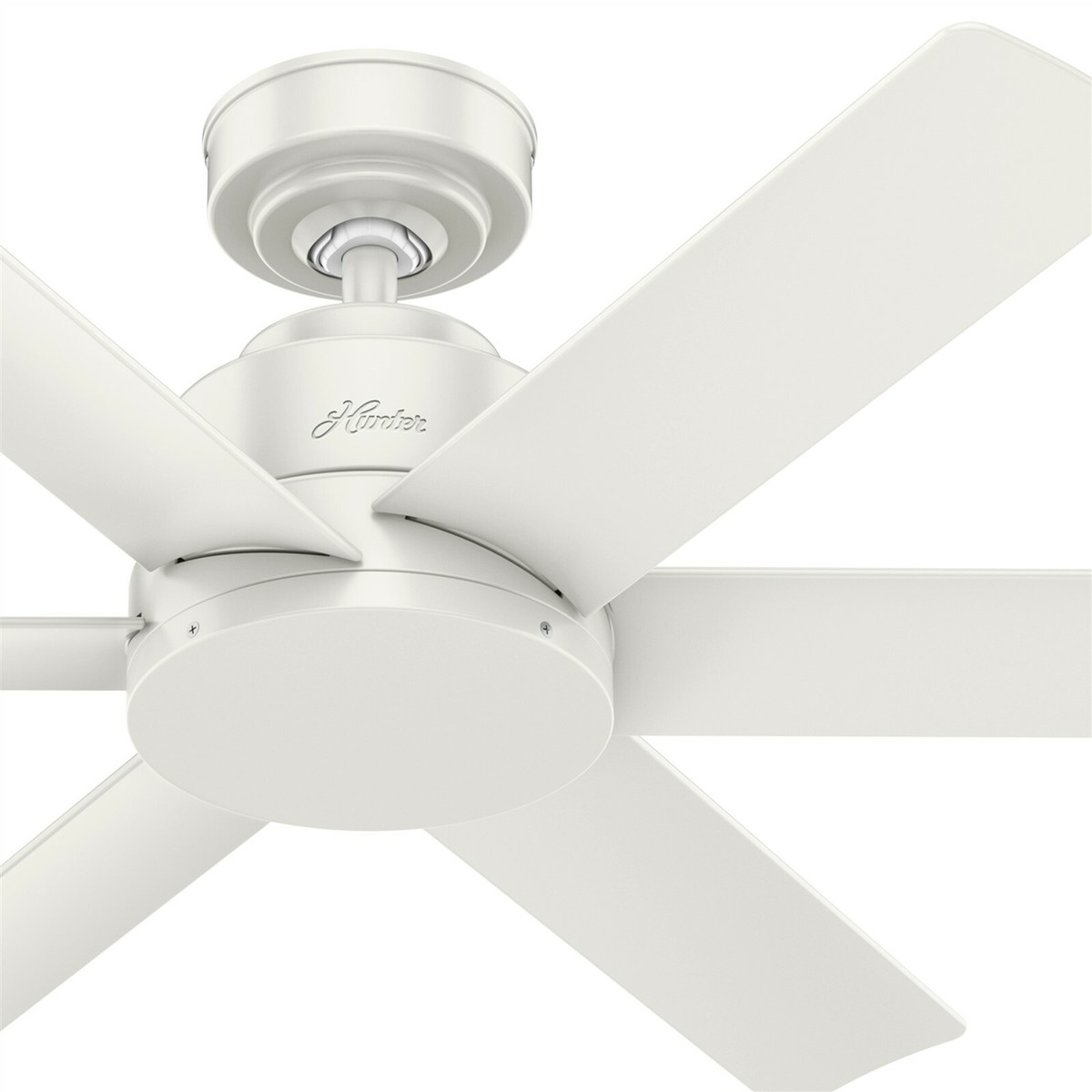 White Hunter Ceiling Fans With Lights