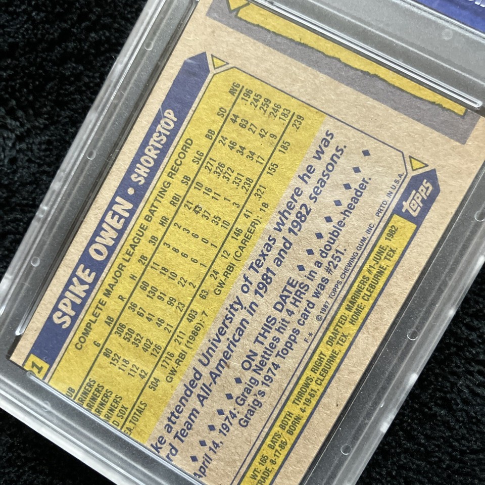 barry bonds 1987 topps error Card Wrong Back | eBay