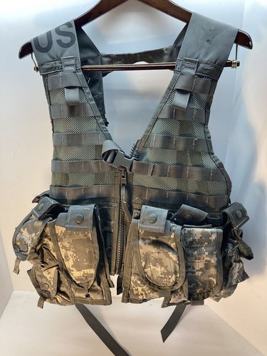 7 PC US MILITARY ACU Fighting Load Carrier FLC Vest Rifleman set + 6 ...