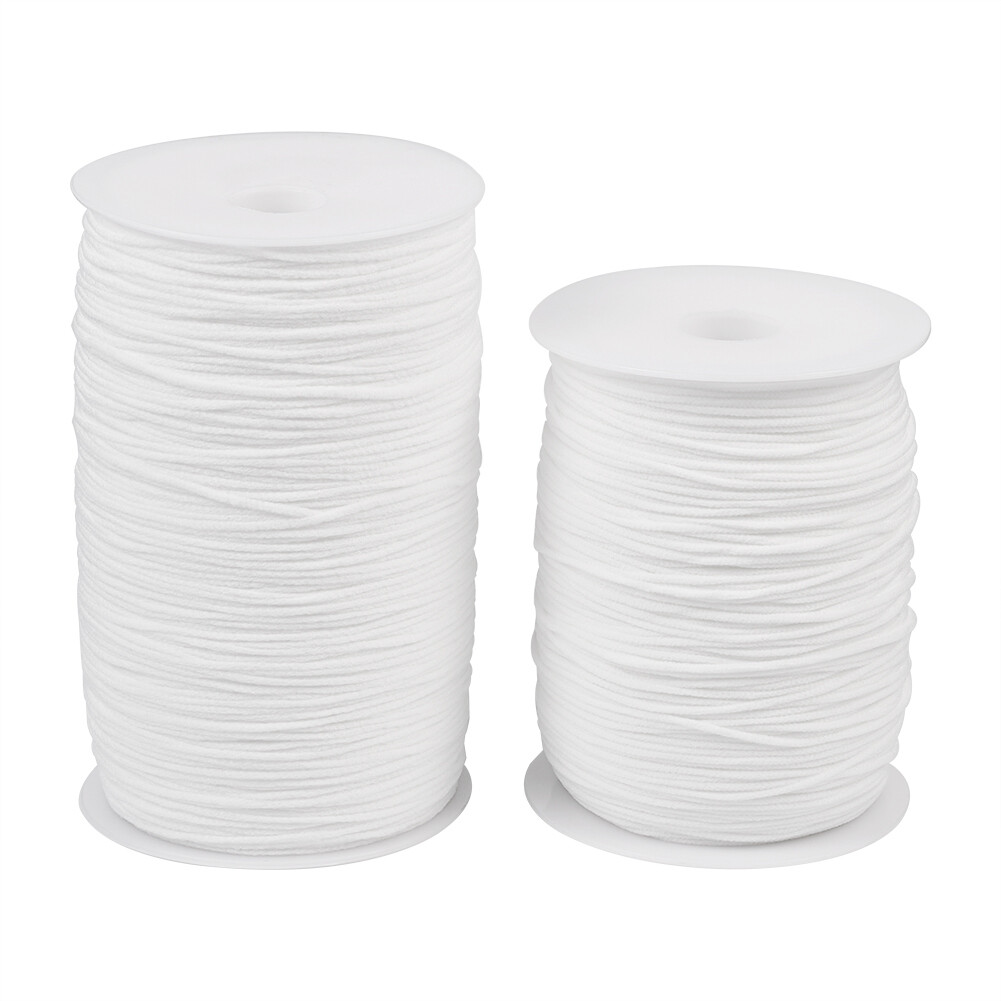 2rolls/500g White Flat Nylon Elastic Cord Stretch String DIY Craft ...