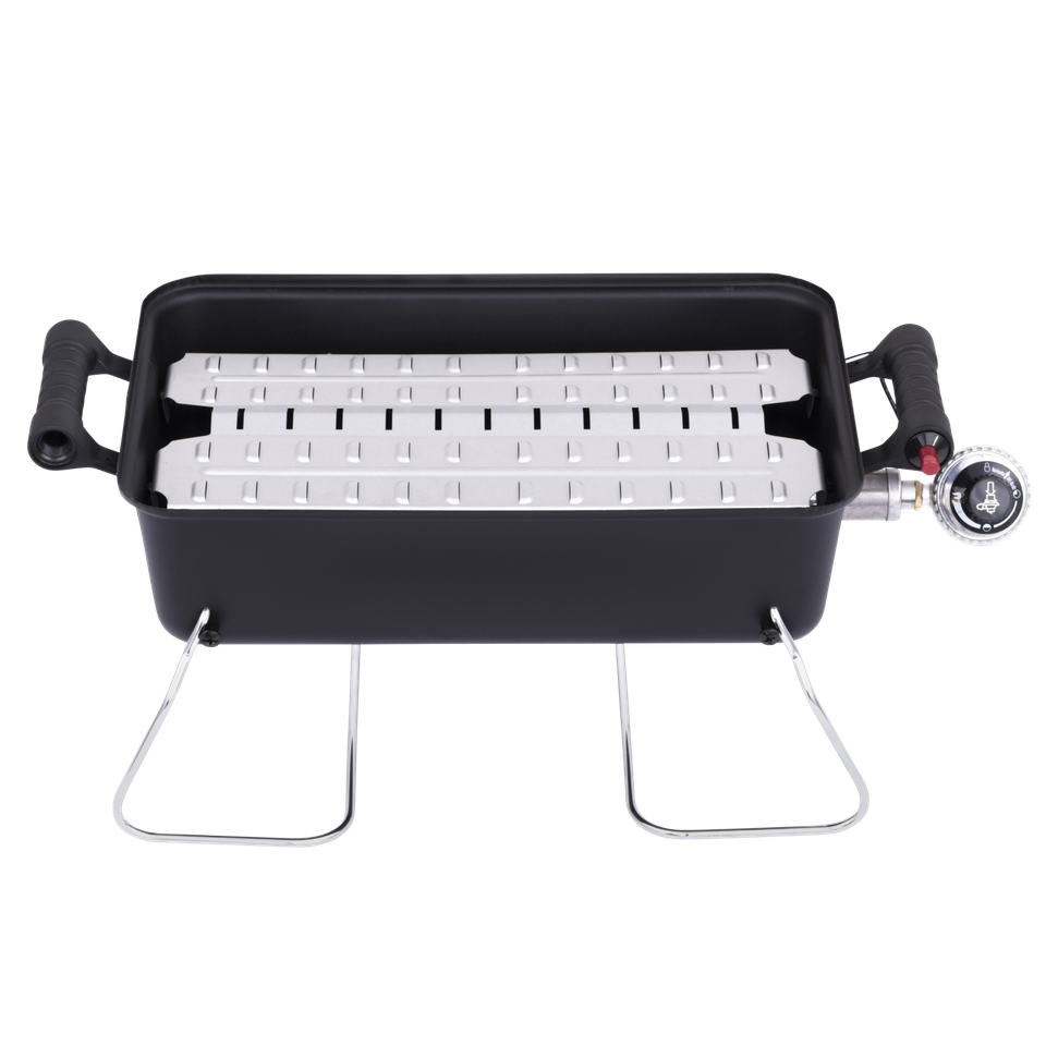 Char-Broil 11000 BTU 1-Burner Deluxe Portable Tabletop BBQ Propane Gas ...