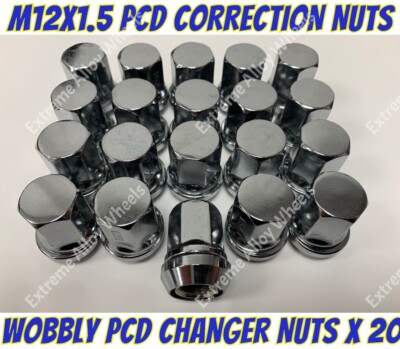 Alloy Wheel Wobbly Nuts x 20 M12x1.5 Fits Kia Picanto Pregio Pro Ceed ...