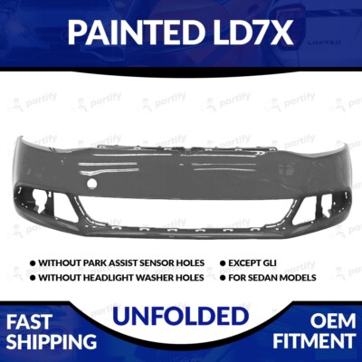 NEW Painted LD7X/2R 2011-2014 Volkswagen Jetta Sedan Non GLI Front ...