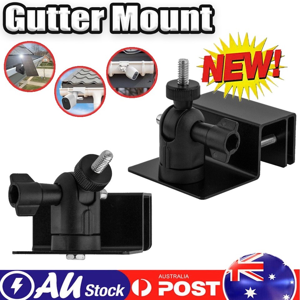 Weatherproof Gutter Mount for Arlo Eufy Solar Panel & Security Camera ...