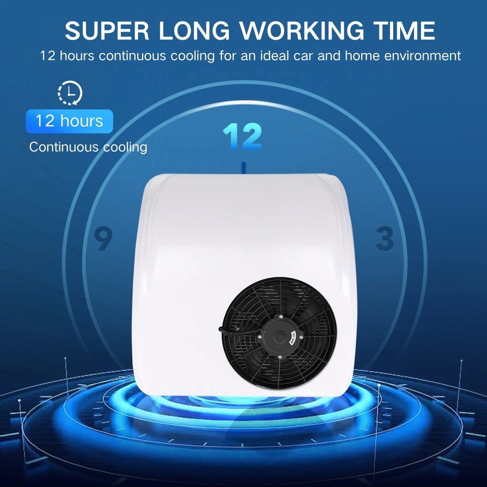 12V RV Air Conditioner Heat & Cool Rooftop Camper Trailer Electric AC ...