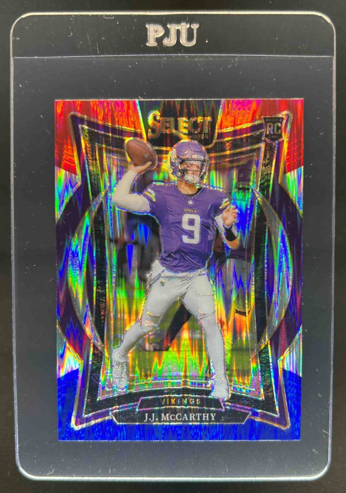 JJ McCarthy 2024 Select #24 Concourse Red & Blue Shock Price Guide ...