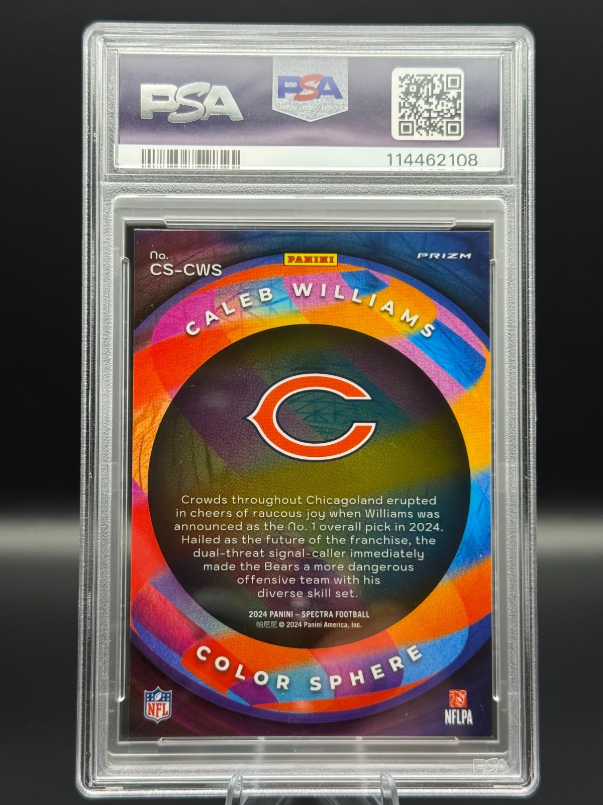 2024 PANINI SPECTRA COLOR SPHERE #CSCWS CALEB WILLIAMS RC SSP PSA 10 | eBay