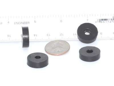 1/4" x 1" x 1" Rubber Spacers Thick Washers EPDM Various pack sizes ...