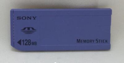 Vintage Sony 128MB Memory Stick for HandyCam Mavica CyberShot Cameras ...