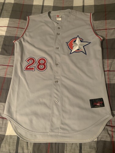 Rawlings Charlotte Rangers Gray Jersey Vest Size 46 | eBay