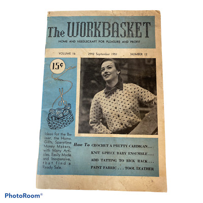 Vintage The Workbasket Magazine - Volume 16 September1951 Number 12 ...
