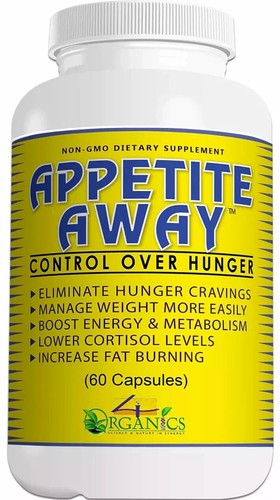 Appetite Away Hunger Suppressant Weight Loss Supplement (60 Capsules ...