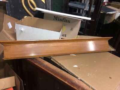 c1890 vintage WINDOW pediment VICTORIAN lintel ~ header 44.25” L x 6” x ...