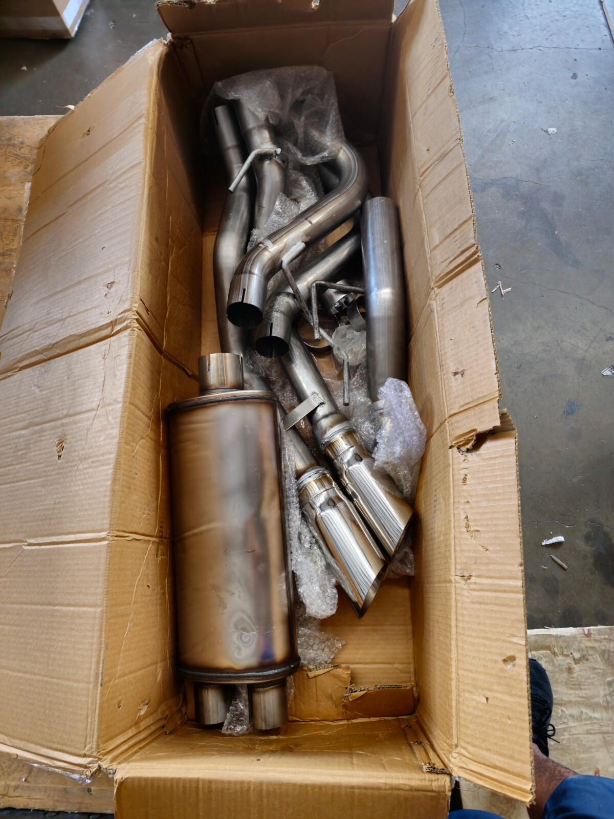 Scratch/Dent - Stainless Dual 3" CatBack Exhaust Muffler 15-20 Ford ...