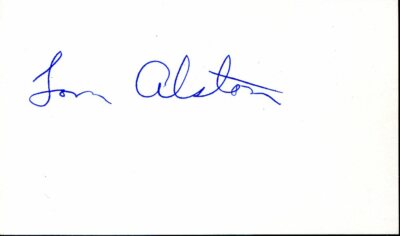 Tom Alston (D.'93) signed 3x5 card Toughie INPERSON -St. Louis ...