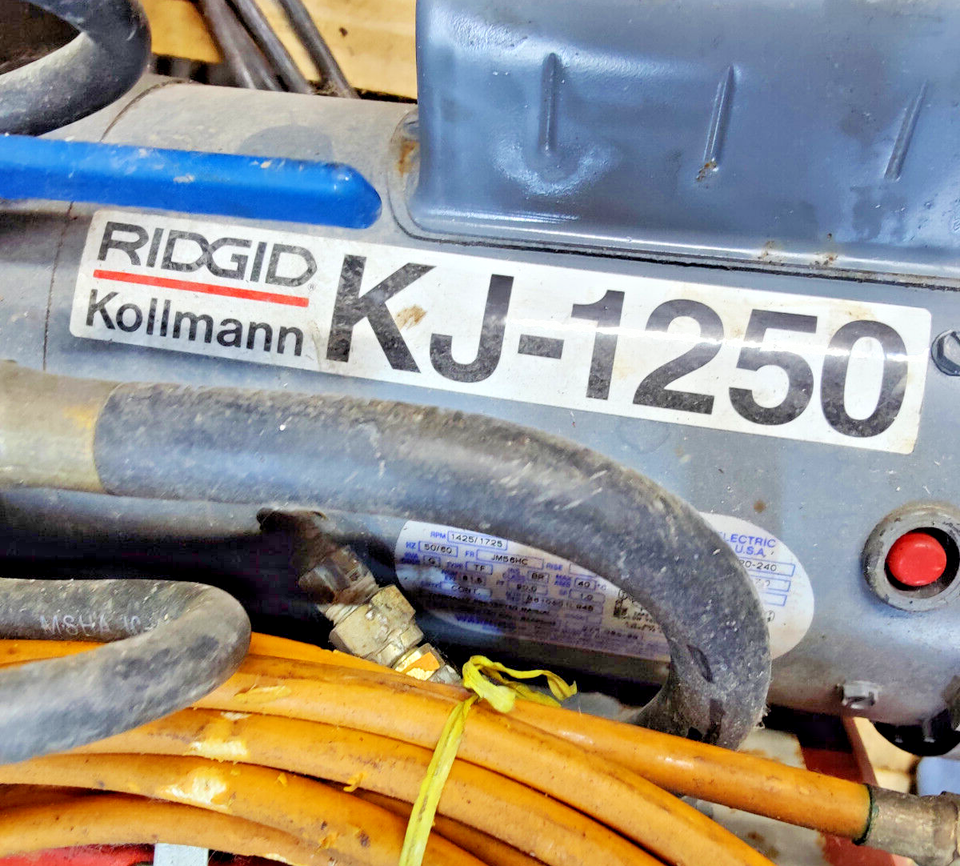 Ridgid Kollmann KJ-1250 Water Jetter - (NEEDS NEW $150 MOTOR Dayton ...
