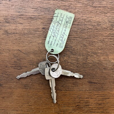 Vintage Set of Automotive Key Set of 3 1983 Ford Lincoln Not OEM | eBay