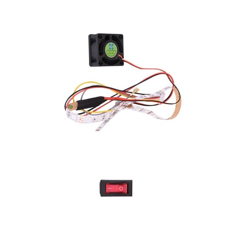 5-Pin Power Cable Switch LED Strip Cooling Fan For Home Edition Arcade ...