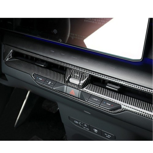 For Kia EV9 Carbon Fiber ABS Center Console Dashboard Air Vent Outlet ...