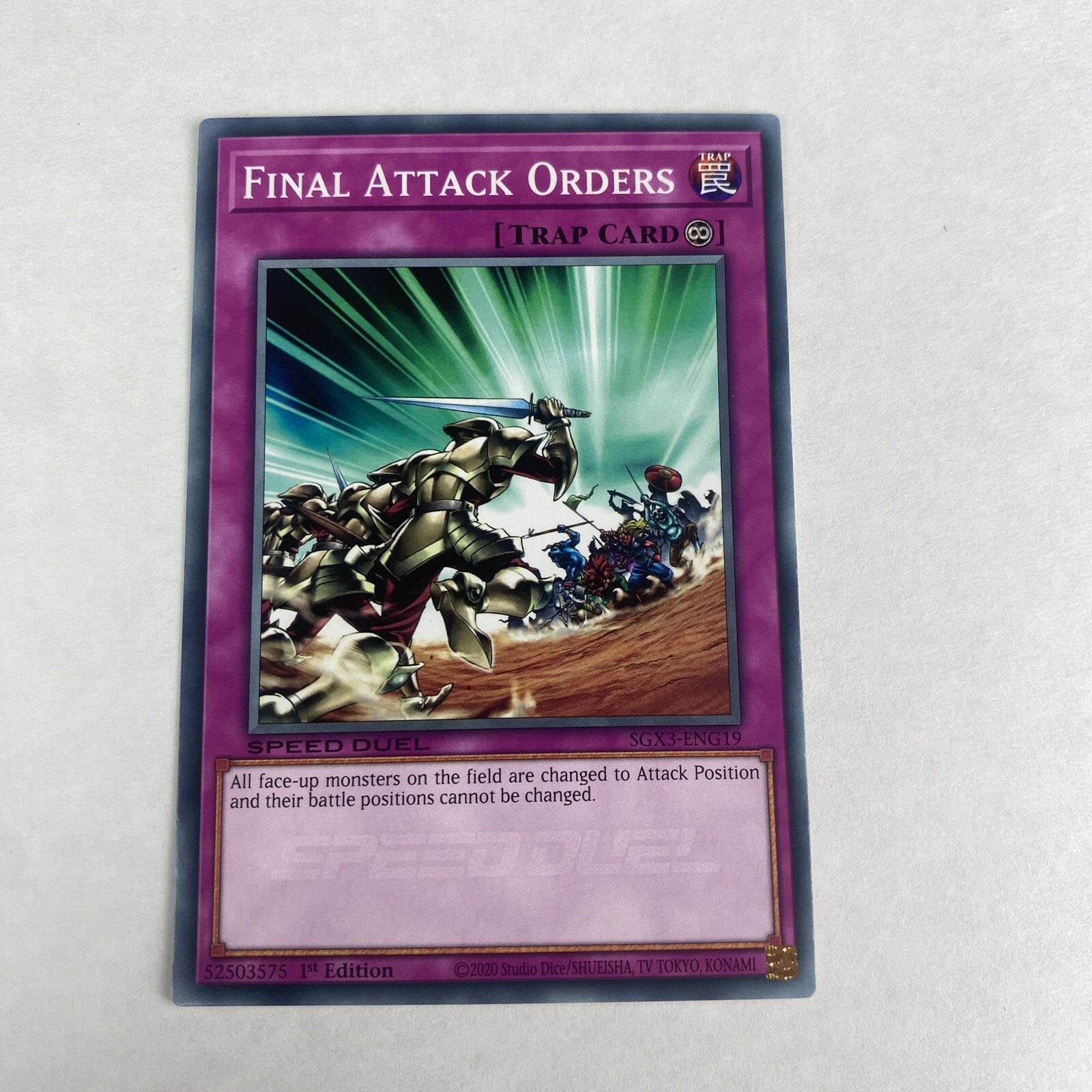 Yugioh Final Attack Orders sgx3-eng19 Speed Duel GX Duelists of Shadows ...