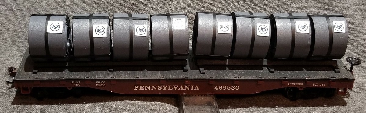 Ho Flat Car Loads In Ho Scale Model Railroad Freight Cars LMH HO Scale ...