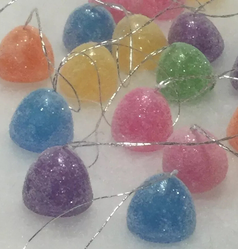 12 Mini Gumdrop Sugar Coated Fake candy Christmas Tree Ornaments ...