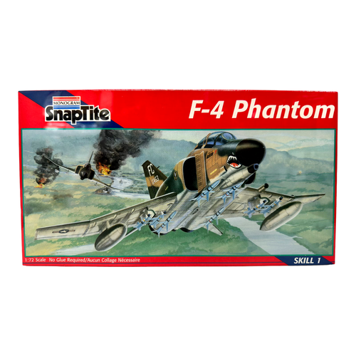 Monogram Snaptite #1102 F-4 Phantom Model Kit Scale 1:72 New & Sealed ...