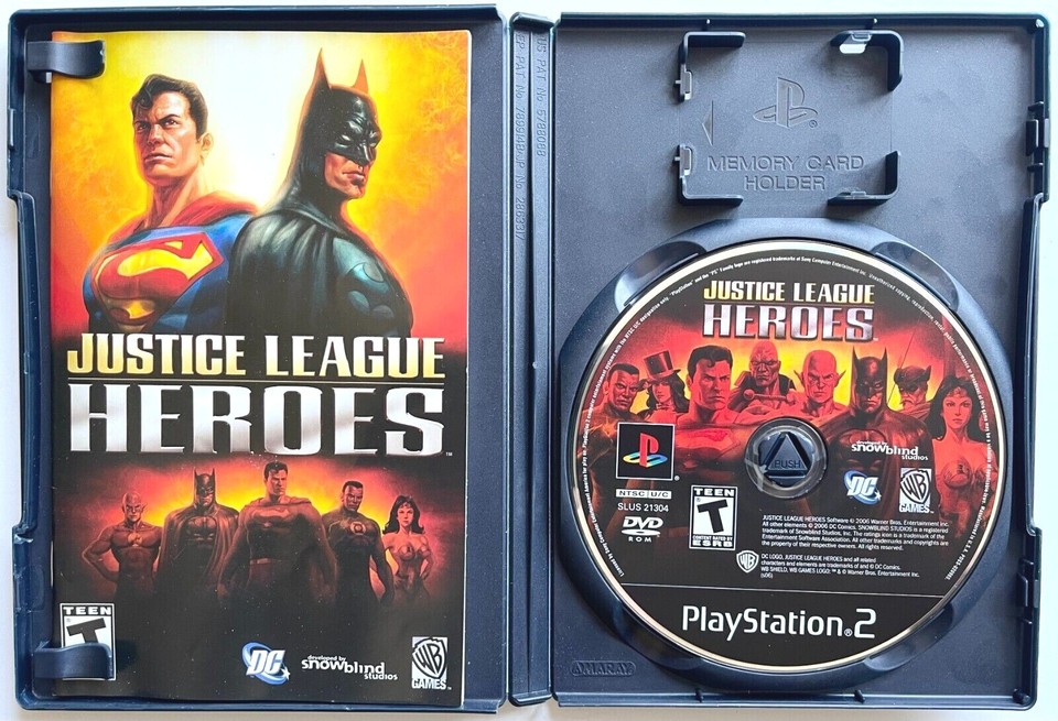 PS2 JUSTICE LEAGUE HEROES SUPERMAN / BATMAN SONY PLAYSTATION 2 COMPLETE ...