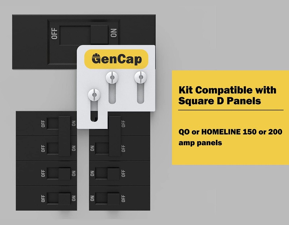 Generator Interlock Kit Compatible with Square D QO or Homeline 150 and ...