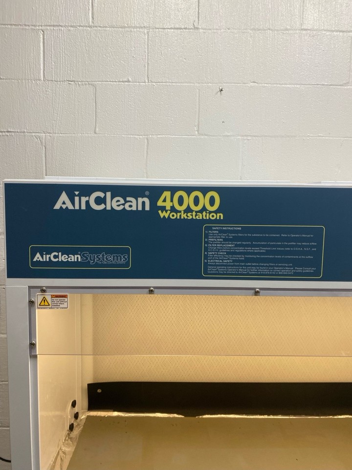 AirClean AC4000HLF Polypropylene Ductless Laminar Flow Hood 4000 ...