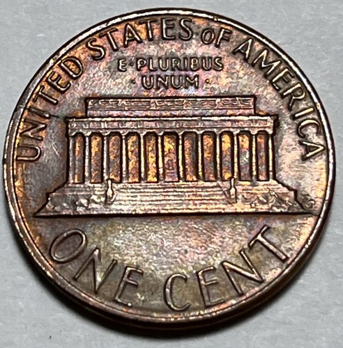 1985 Lincoln Penny Errors Die Cracks Reverse 3 corners Lincoln Memorial ...