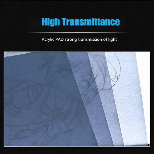 Small A5 Ultra-Thin Portable LED Light Box Tracer w/USB Cable Dimmable ...