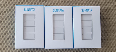 Lutron Sunnata STBK-W Replacement Button Kit Keypad Blank **Lot of 3 ...