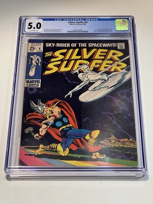 Silver Surfer #4 MARVEL 1969 VS THOR 2nd MEPHISTO CGC 5.0 Iconic Cover ...