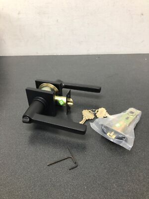 Emtek 5122HLOUS19LH Helios Left Handed Lever Set - Flat Black | eBay