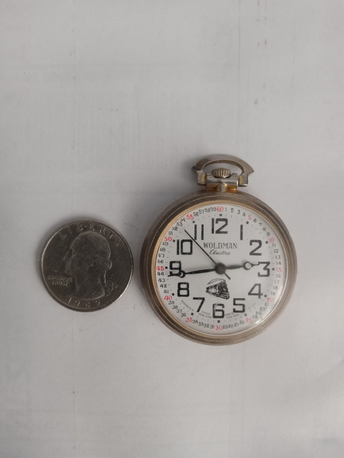 woldman electra mechanical pocket watch...working - Gem